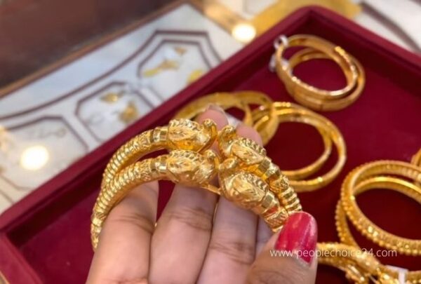 12 Gram Gold Bangles Designs with Price in Dubai - People choice