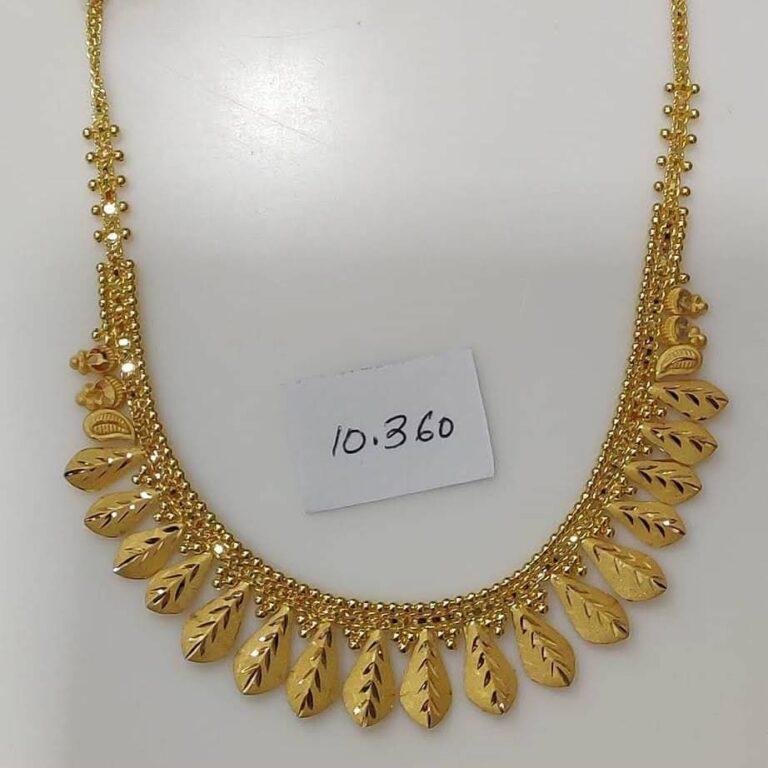 Latest Simple Gold Necklace designs with Price - People choice